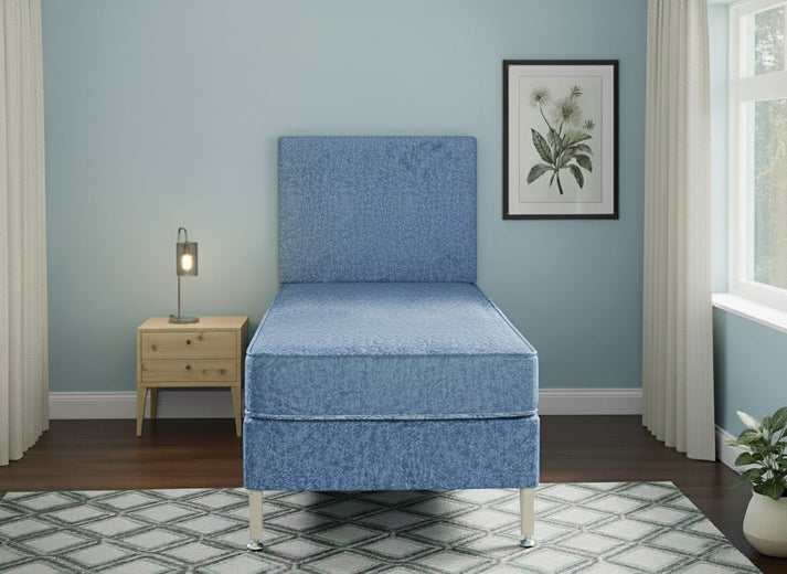 Derwent Care Contract Water Resistant Coil Sprung Divan Bed Set on Legs ...