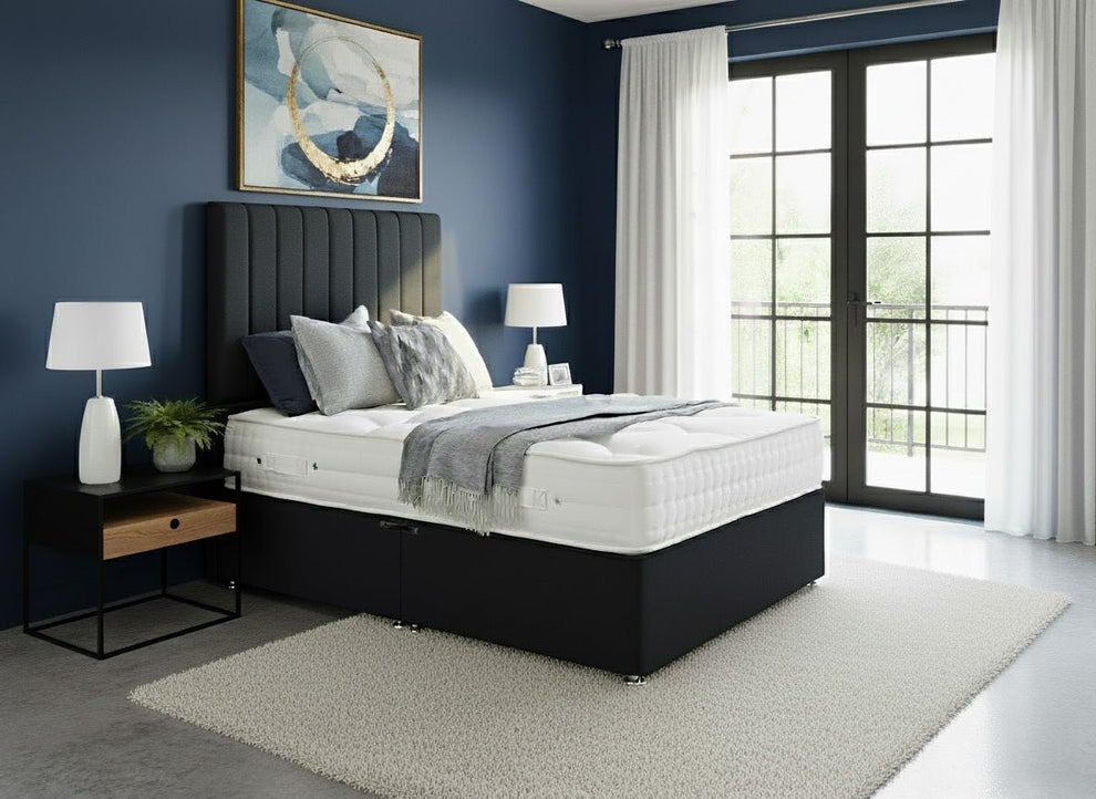 Hotel Contract 2000 Sprung Divan Bed Set - Prime Contract Beds