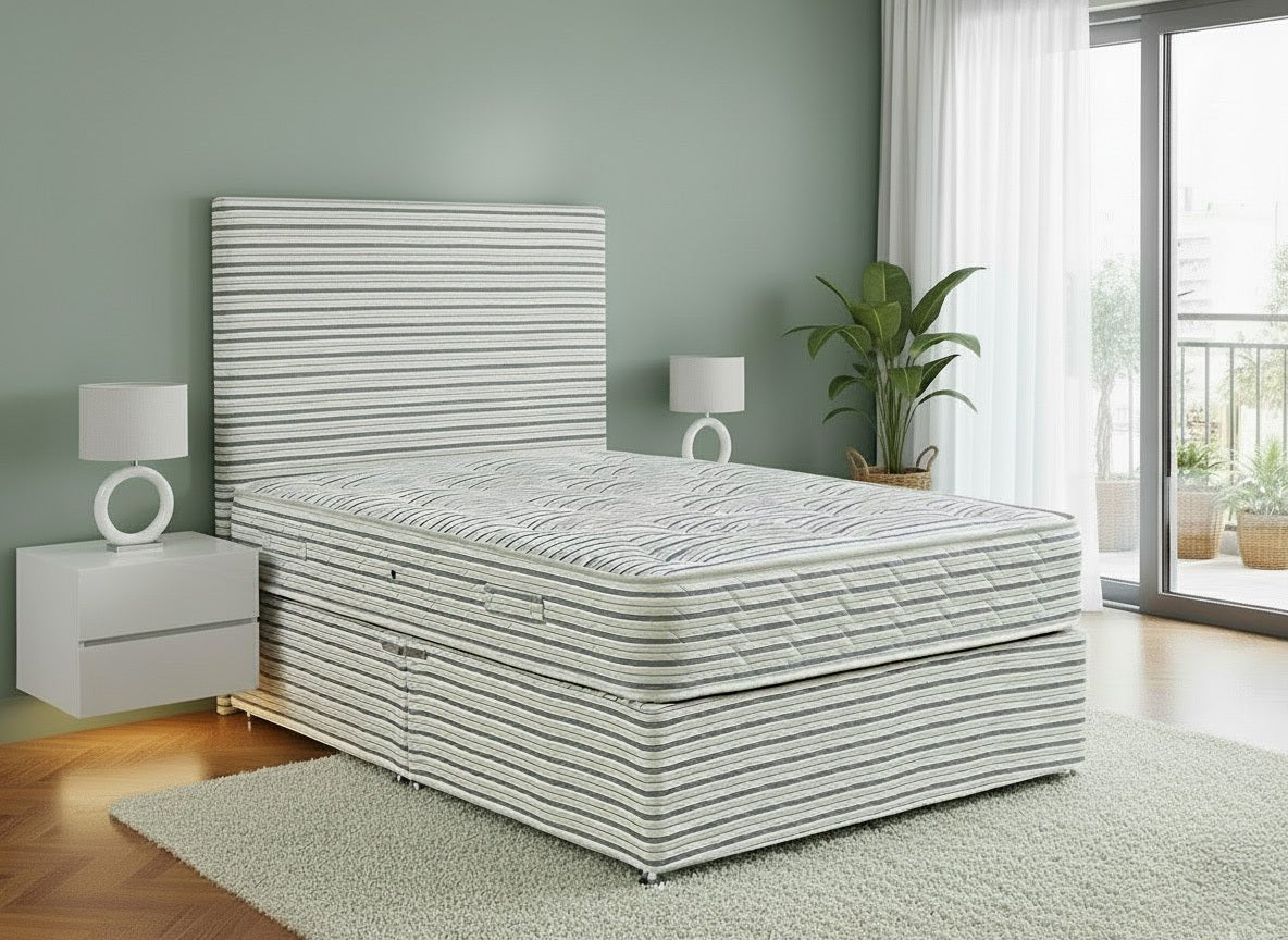 Super Guest Hotel Contract Coil Sprung Divan Bed Set - Prime Contract Beds