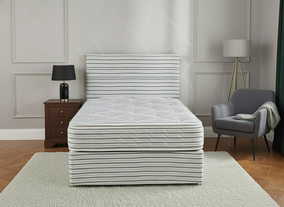 Classic Guest Hotel Contract Coil Sprung Divan Bed Set - Prime Contract ...